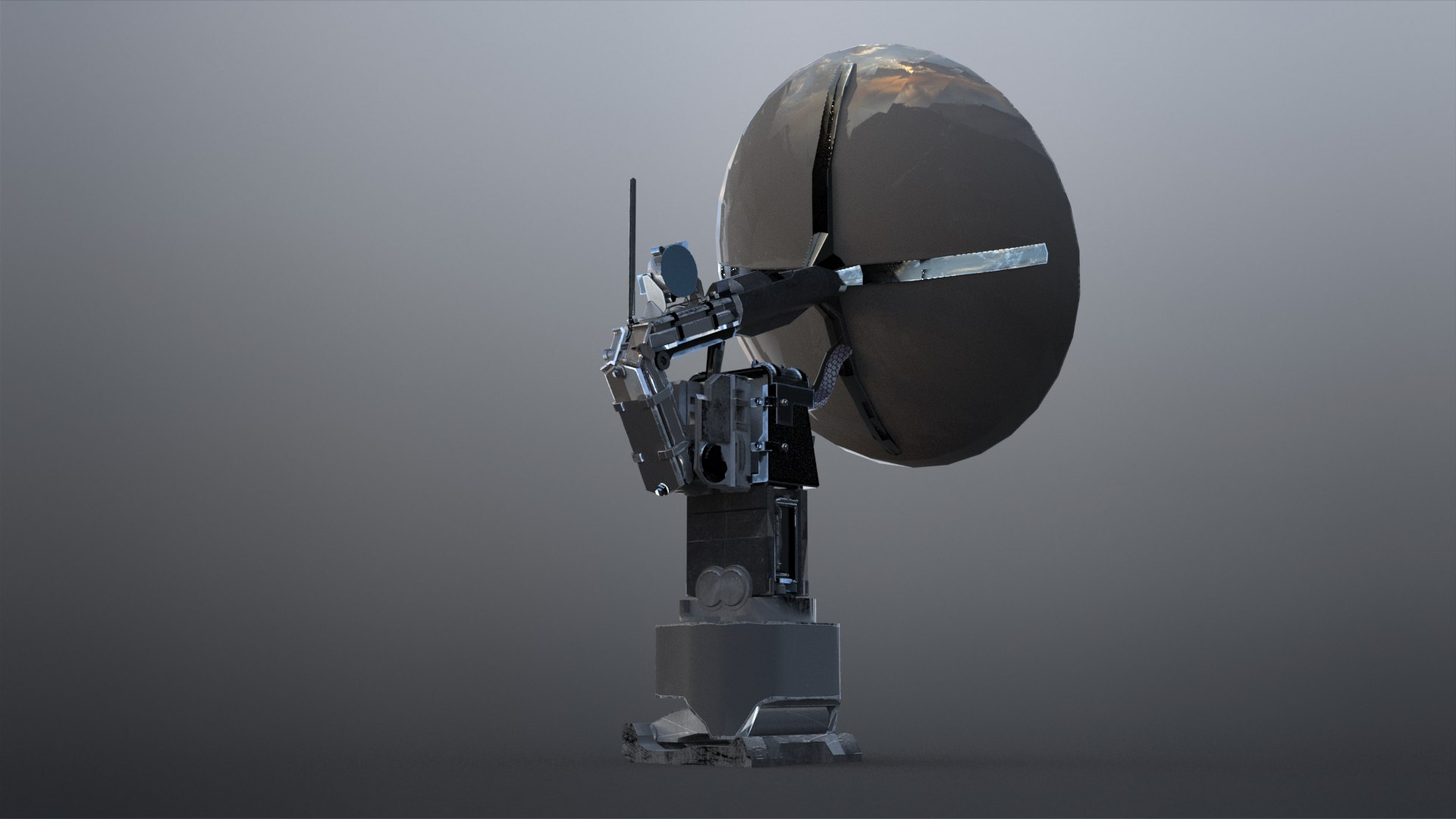 SciFi Satellite Dish 3D model - TurboSquid 1996645