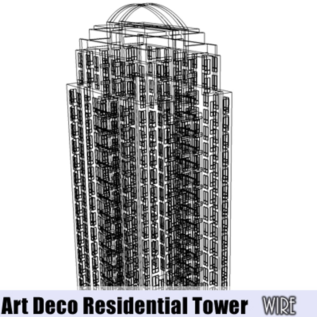 60 Art Deco Residential 3d 3ds
