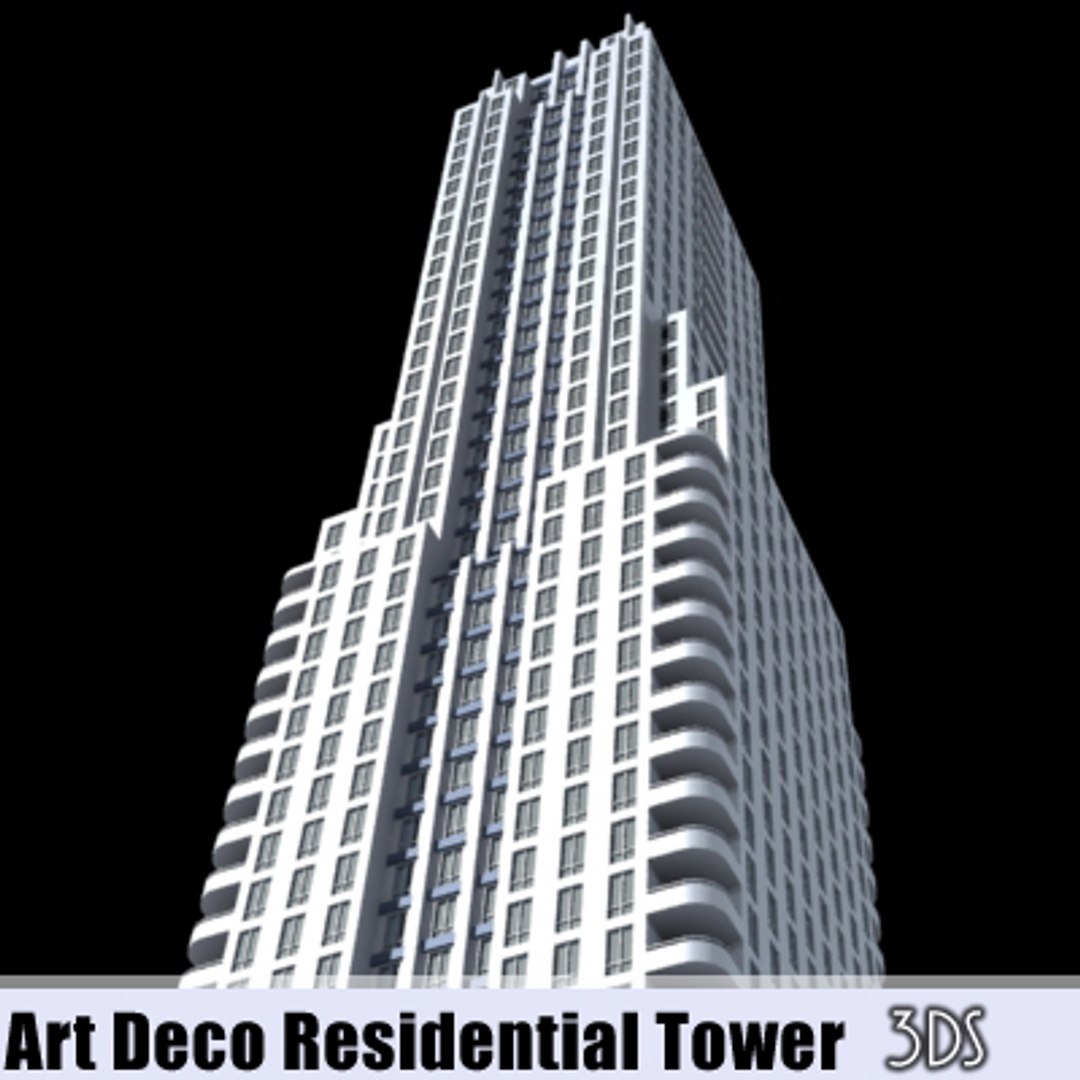 60 Art Deco Residential 3d 3ds