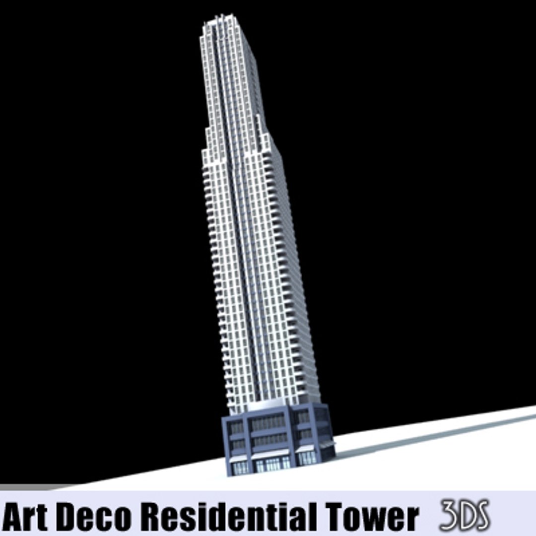 60 Art Deco Residential 3d 3ds