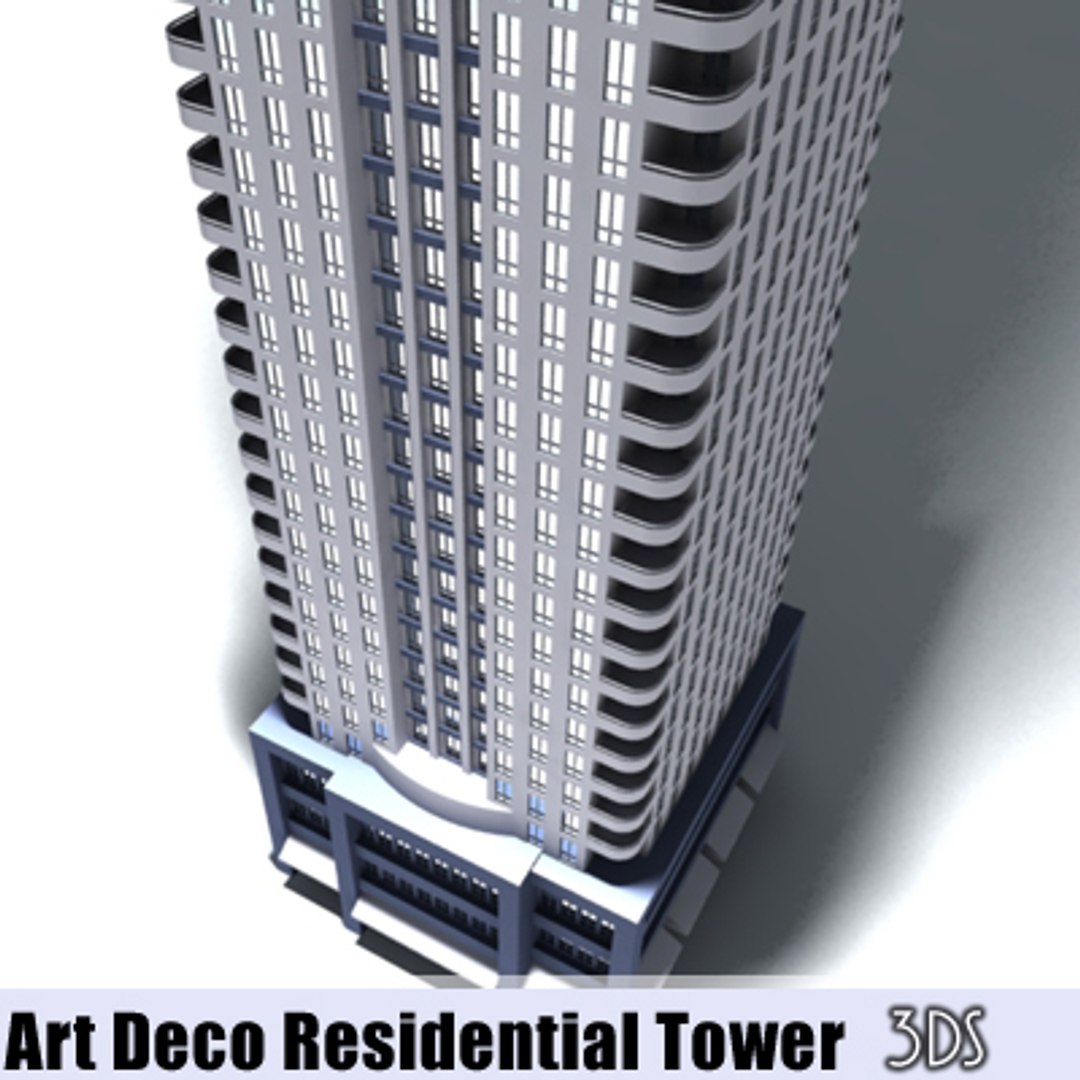 60 Art Deco Residential 3d 3ds