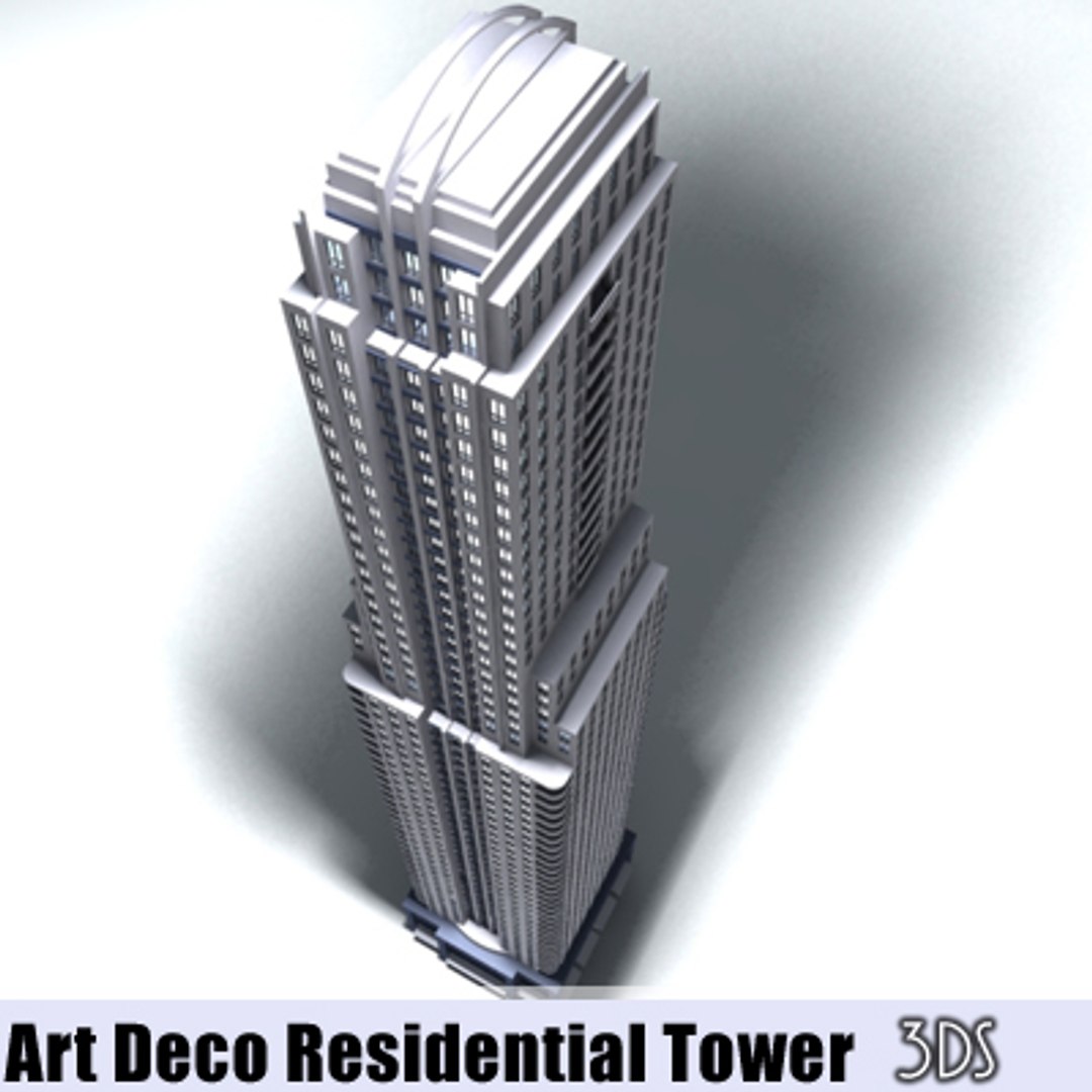 60 Art Deco Residential 3d 3ds