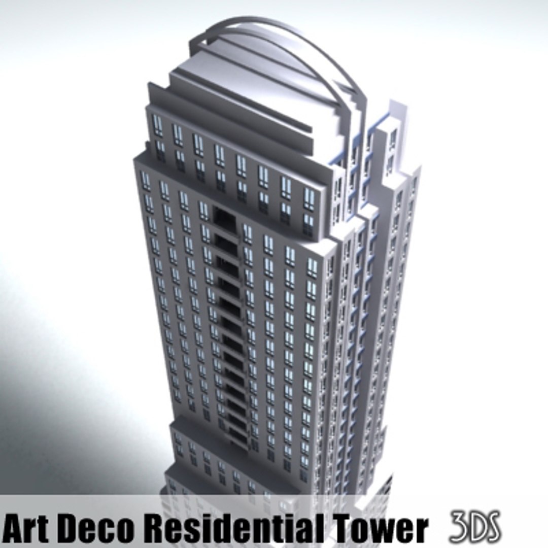60 Art Deco Residential 3d 3ds