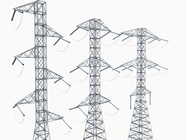 3D model Electric Power Towers - TurboSquid 1867609