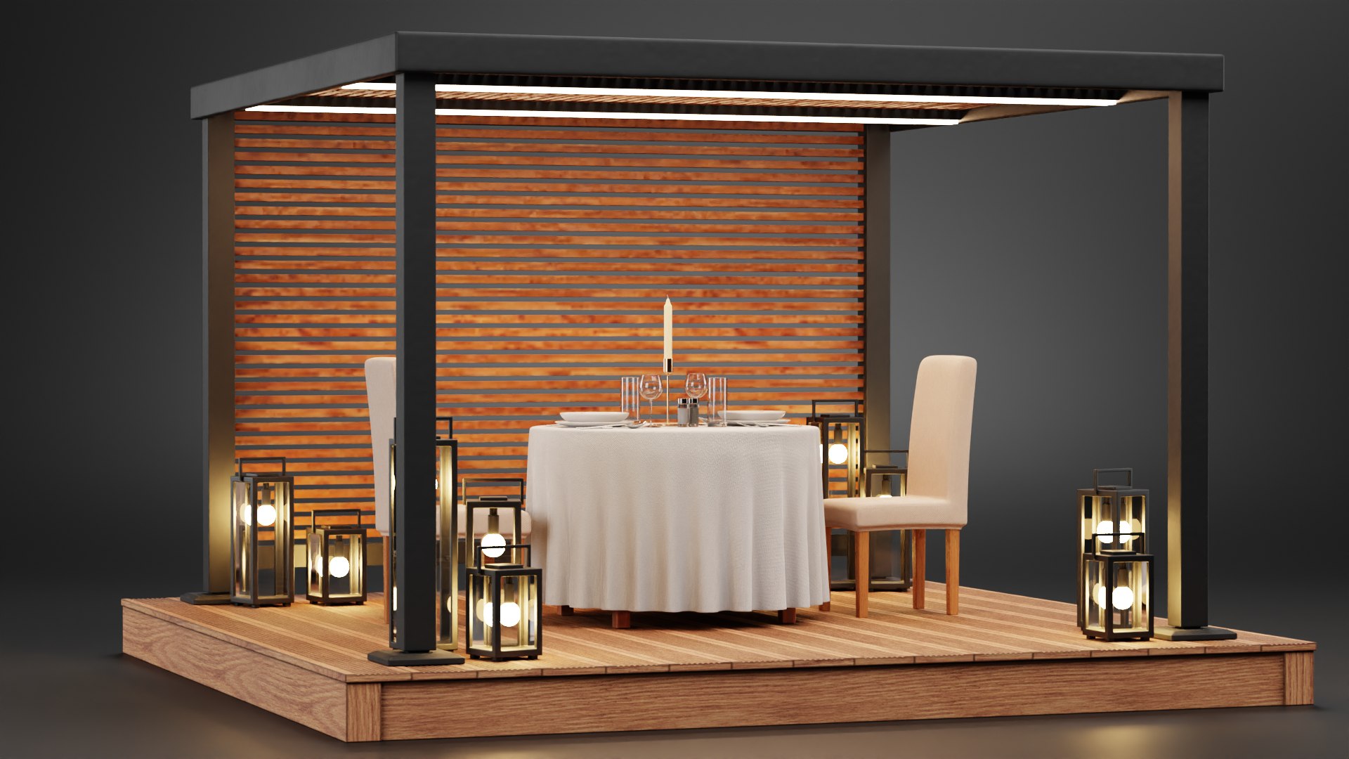 3D Gazebo Setup 07 - TurboSquid 2056817