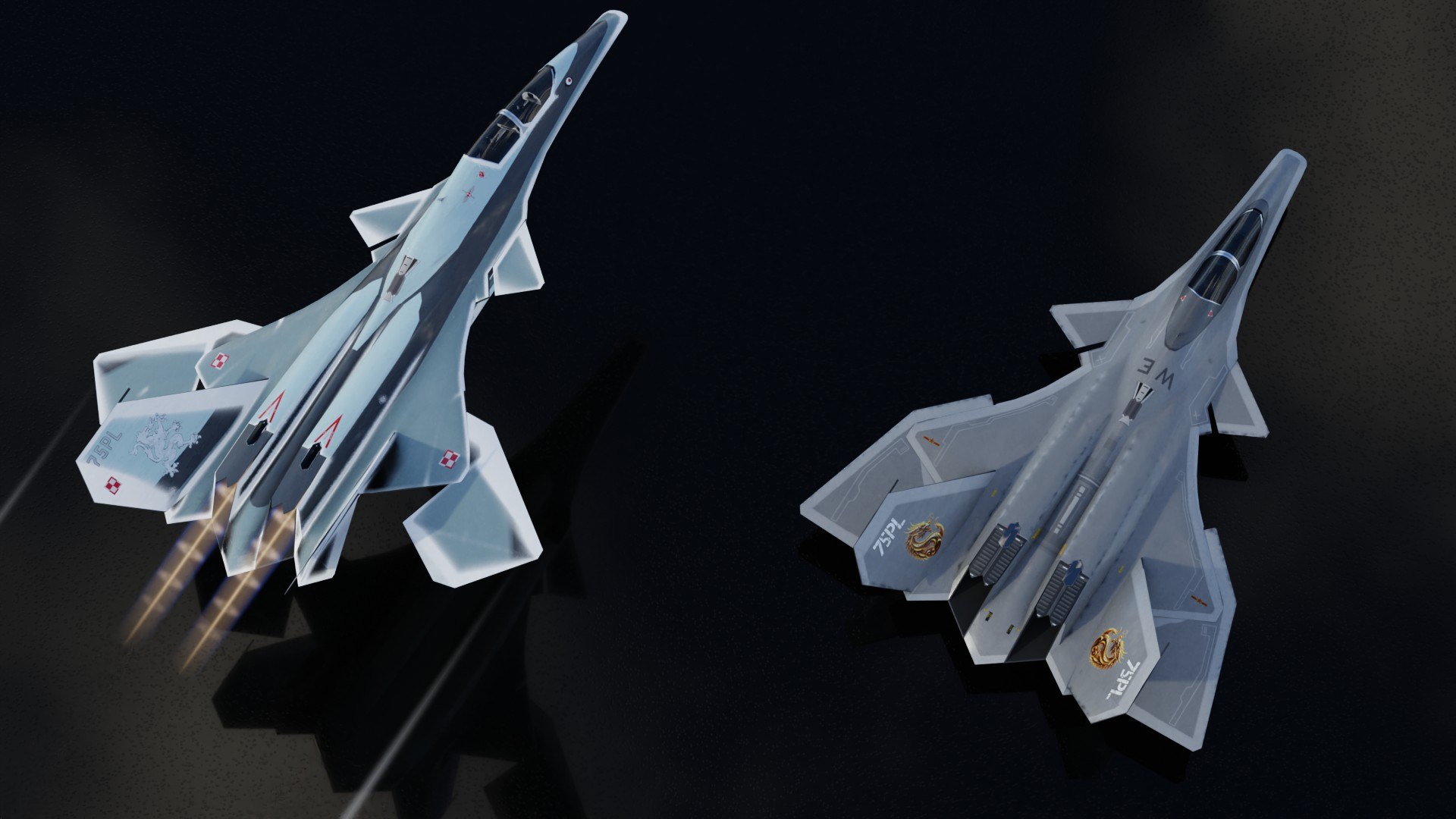 J-50 White Emperor Fighter 3D Model - TurboSquid 2324472