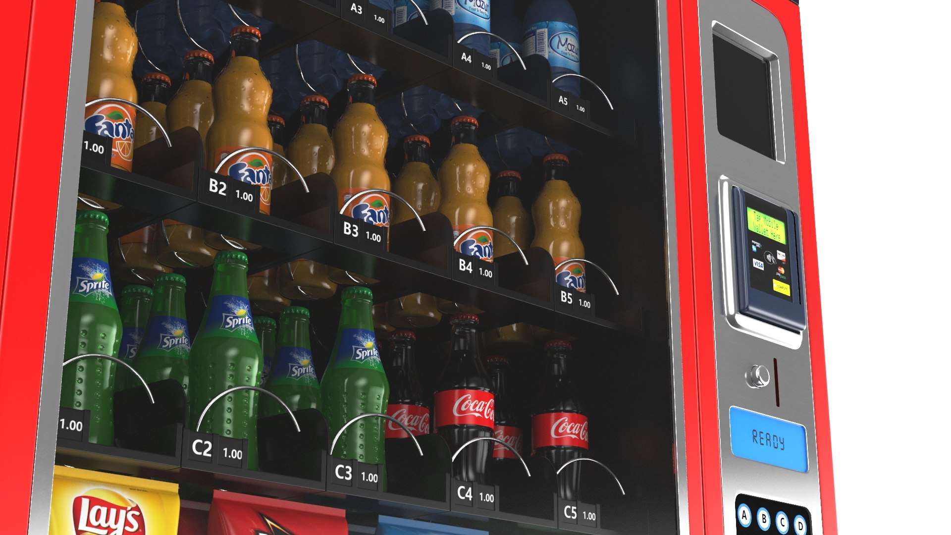 Two Detailed Vending Machines 3D model - TurboSquid 2103307