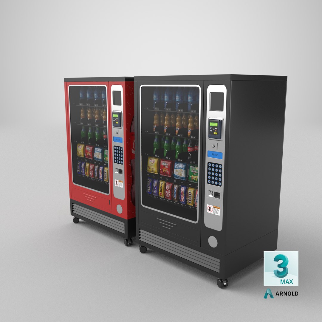 Two Detailed Vending Machines 3D Model - TurboSquid 2103307