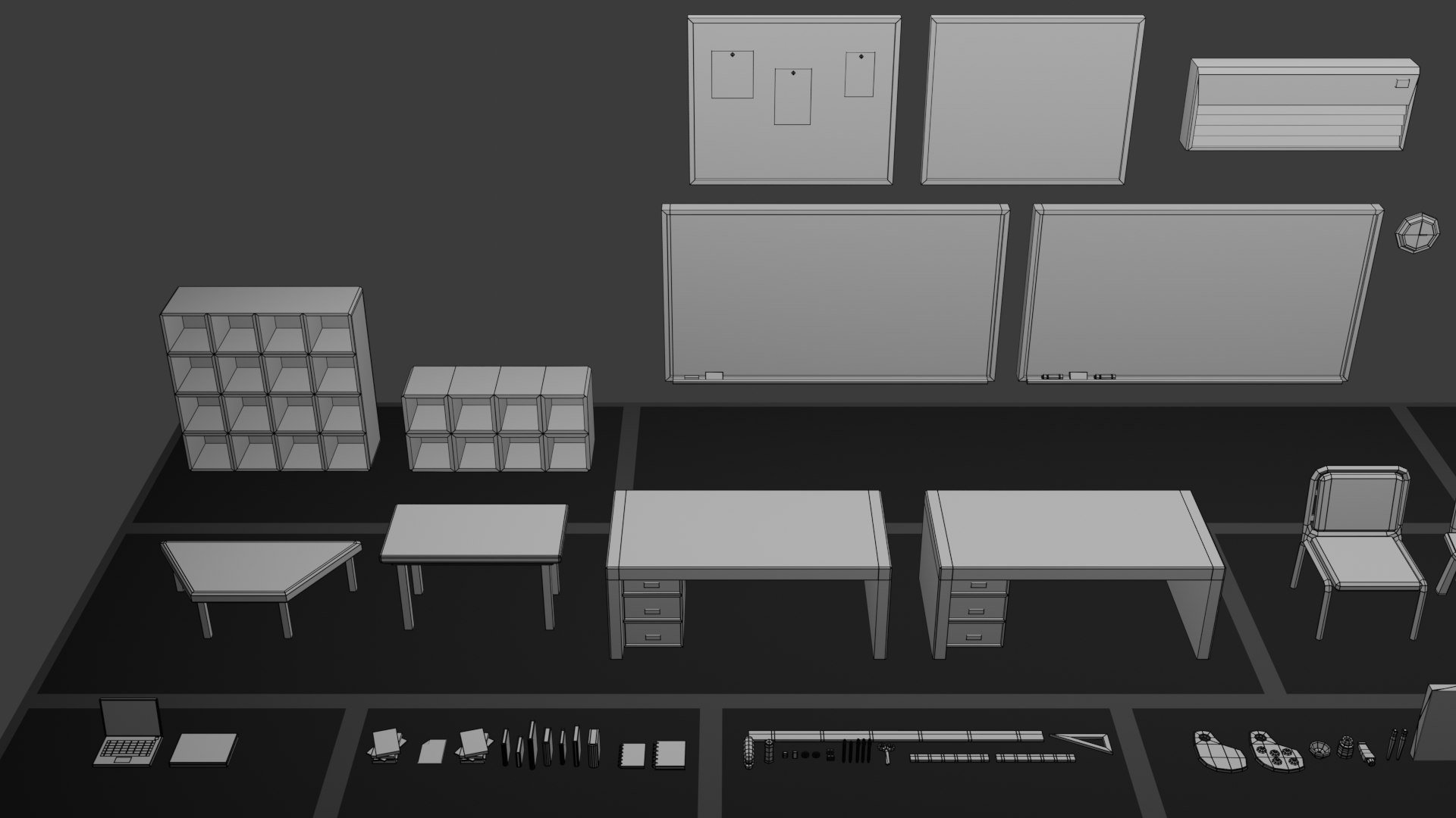 Assets Classroom Pack 3D - TurboSquid 2179191