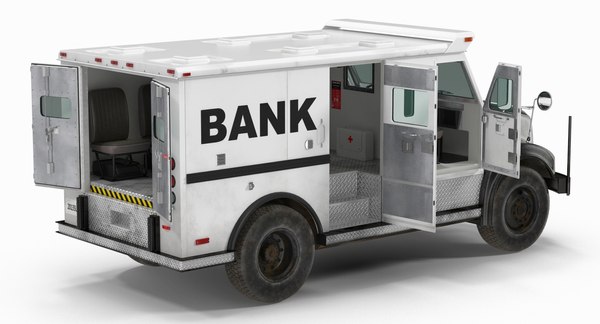 3d bank armored car 2 model
