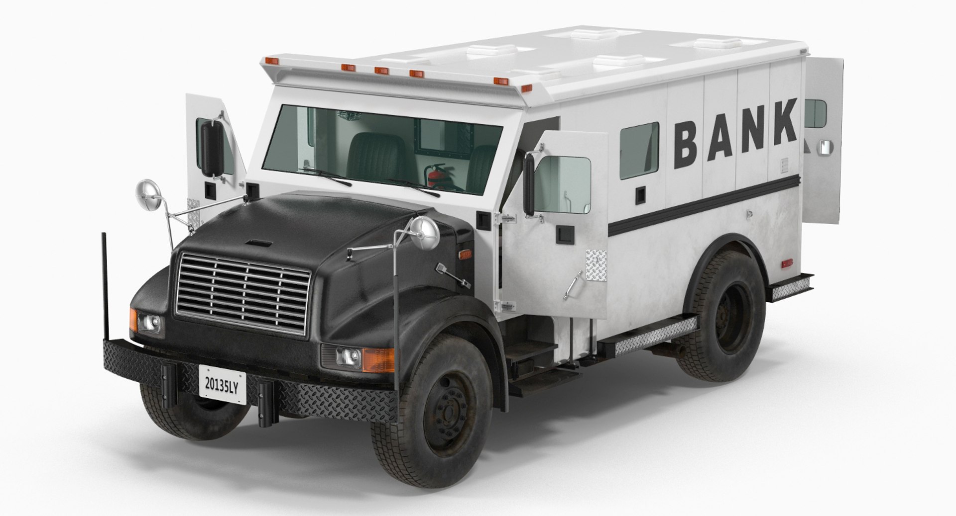 3d bank armored car 2 model