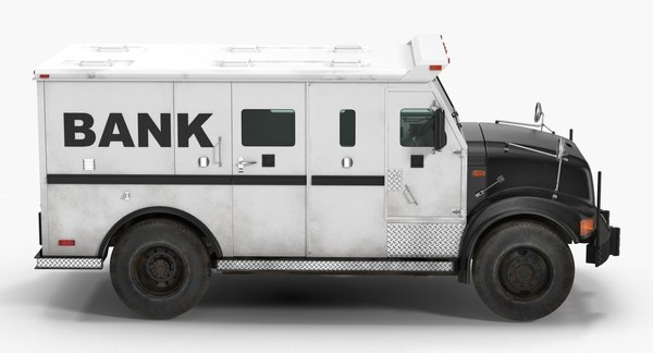 3d bank armored car 2 model