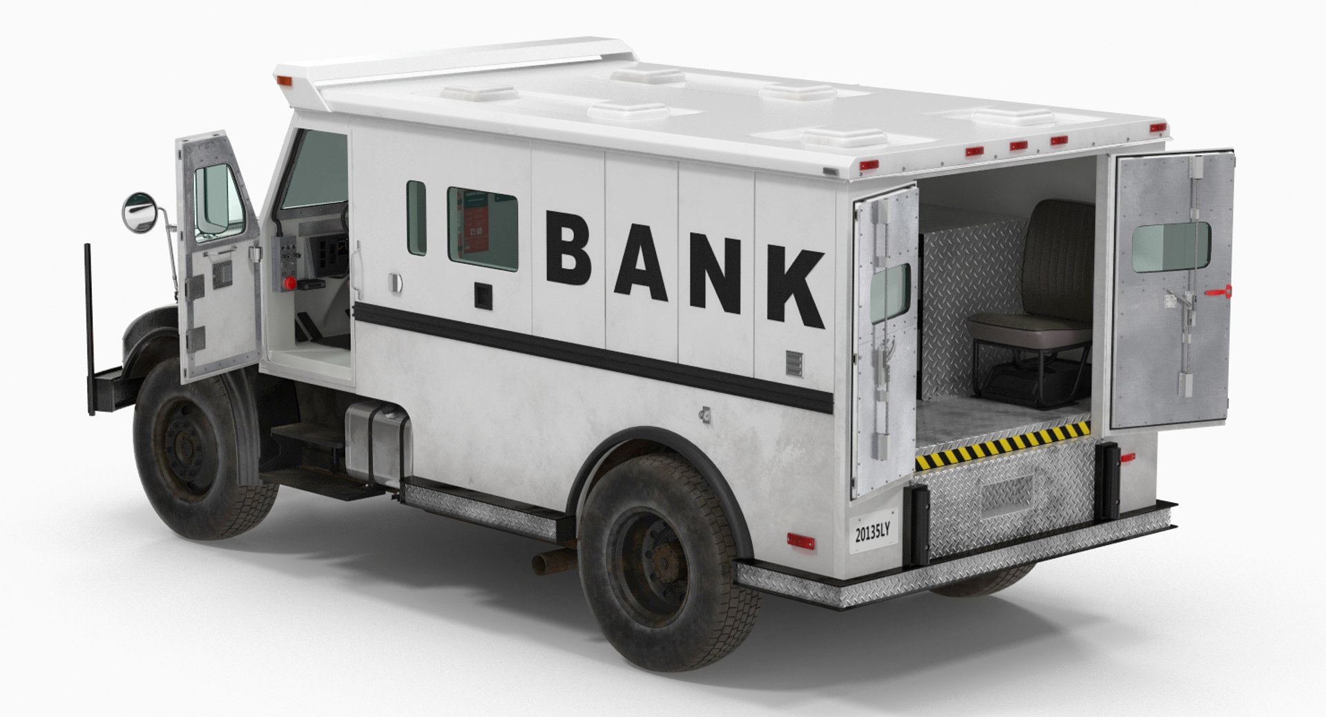 3d bank armored car 2 model