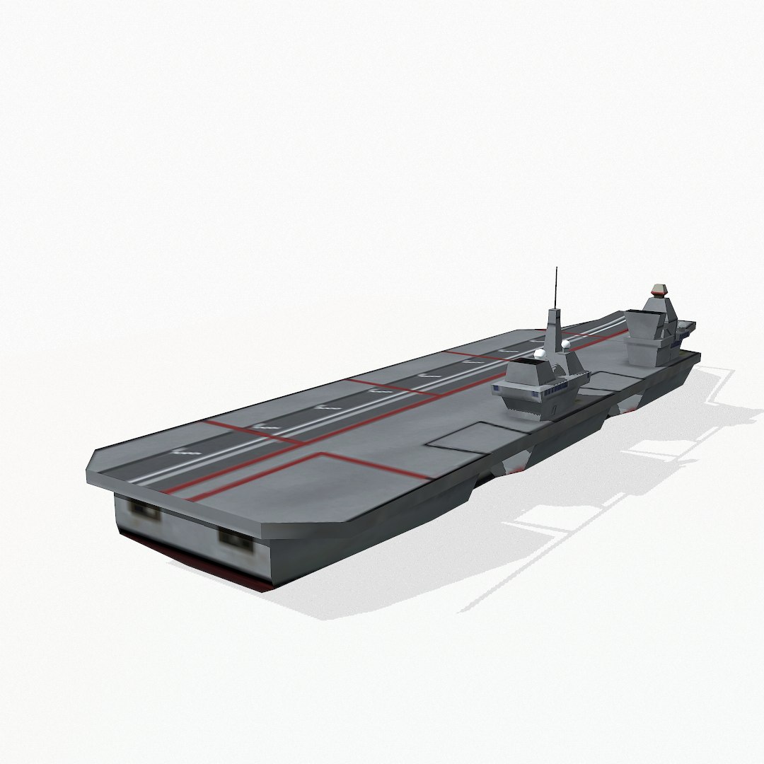 3d Queen Elizabeth Class Carrier Aircraft Model