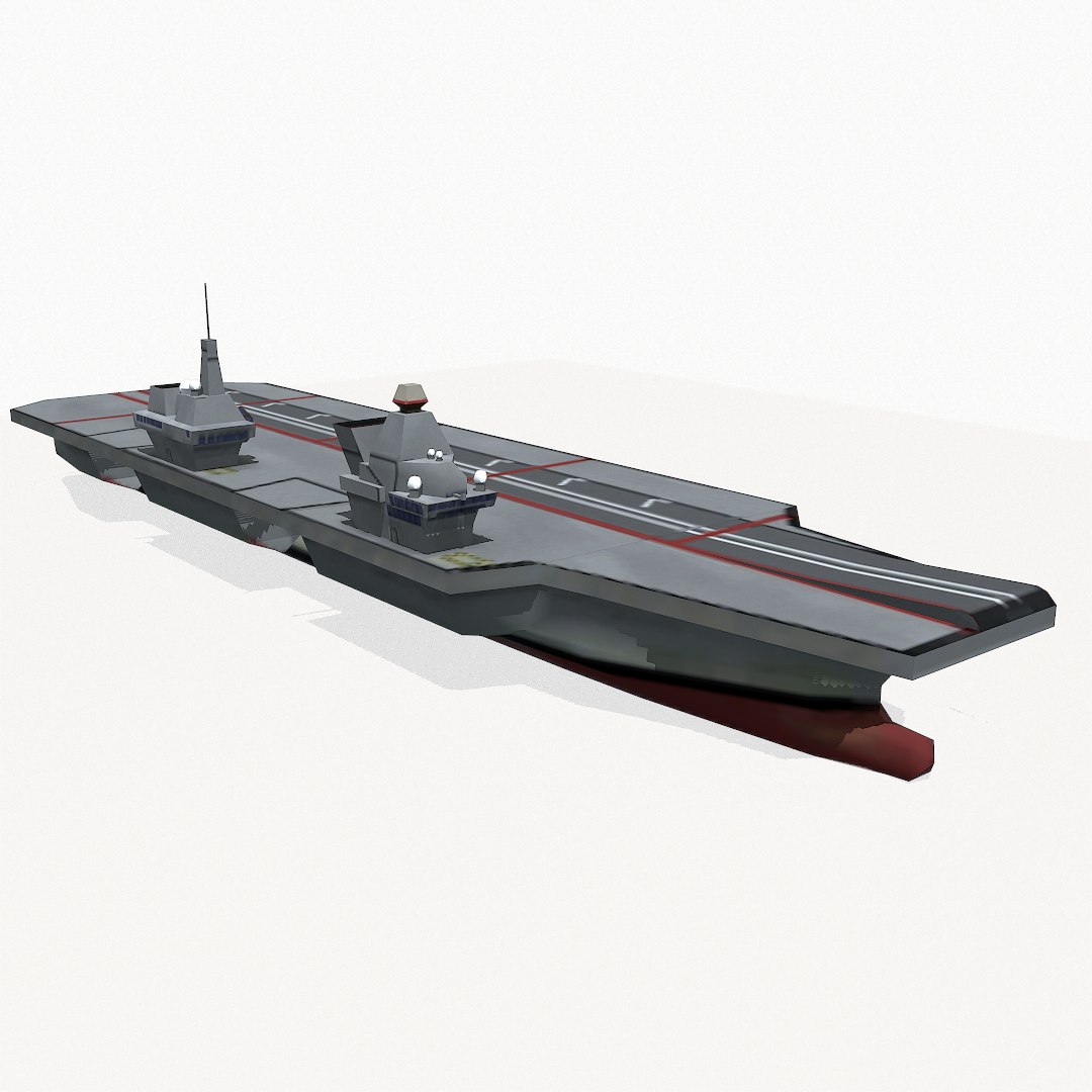 3d Queen Elizabeth Class Carrier Aircraft Model