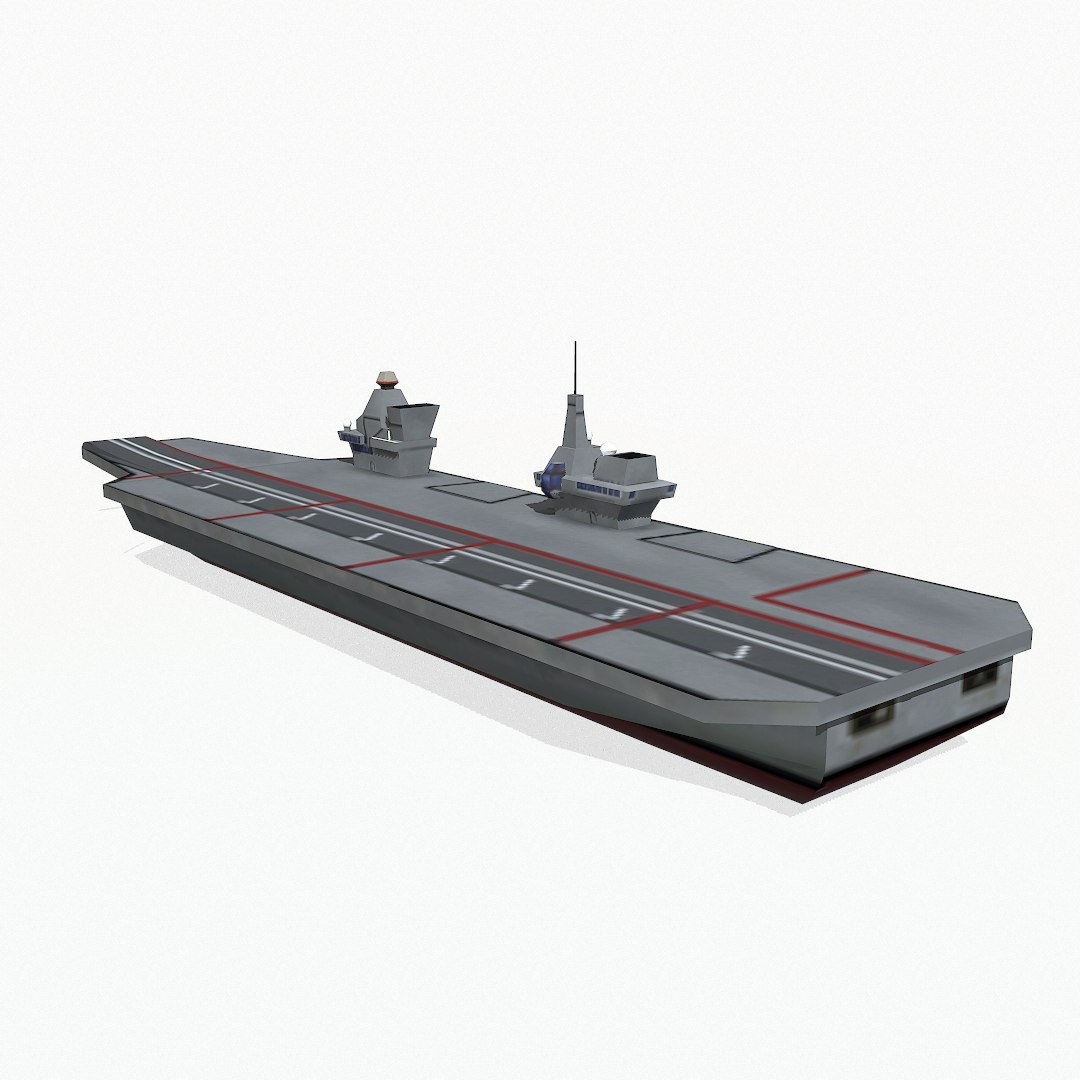 3d Queen Elizabeth Class Carrier Aircraft Model