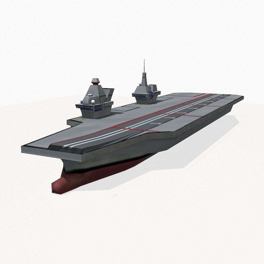 3d Queen Elizabeth Class Carrier Aircraft Model
