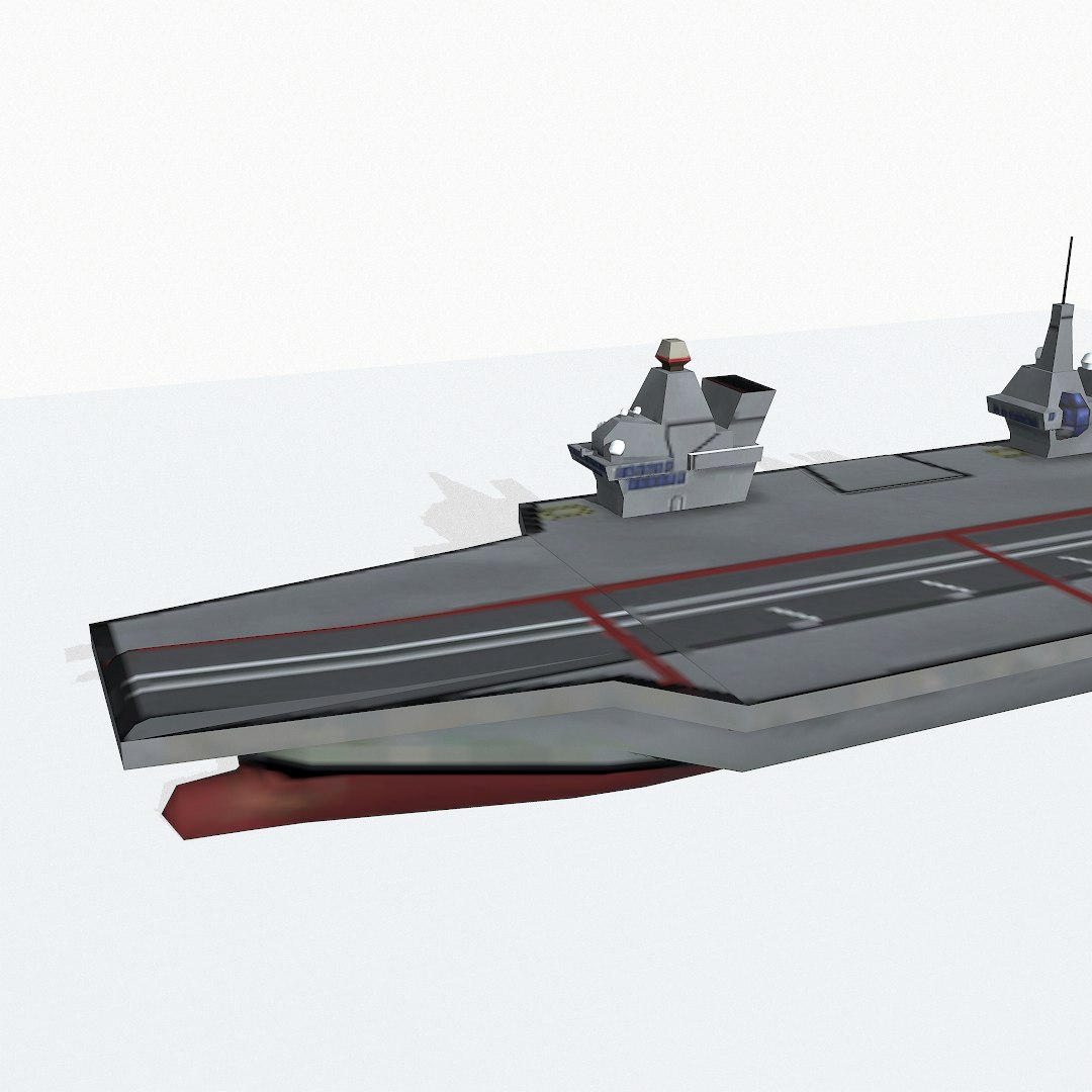 3d Queen Elizabeth Class Carrier Aircraft Model