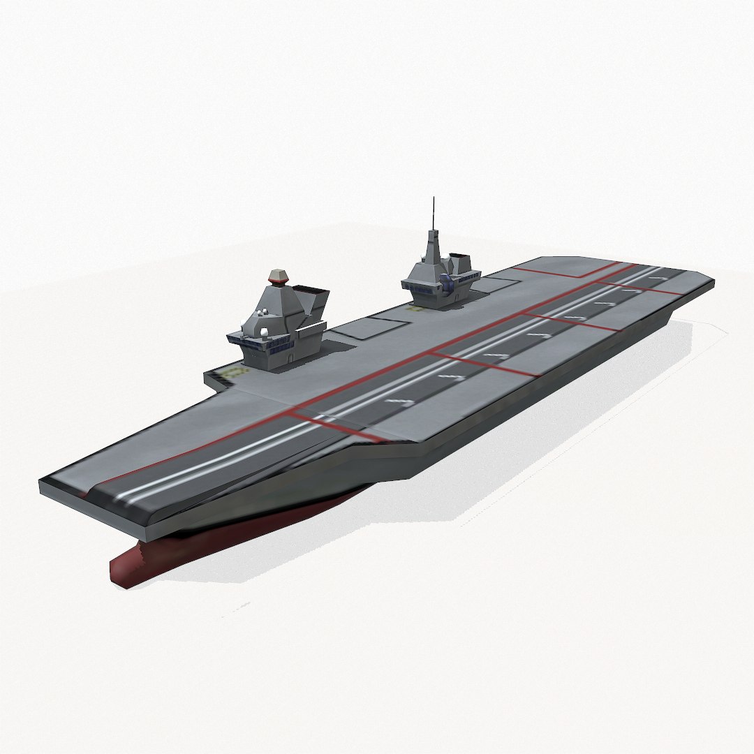 3d Queen Elizabeth Class Carrier Aircraft Model