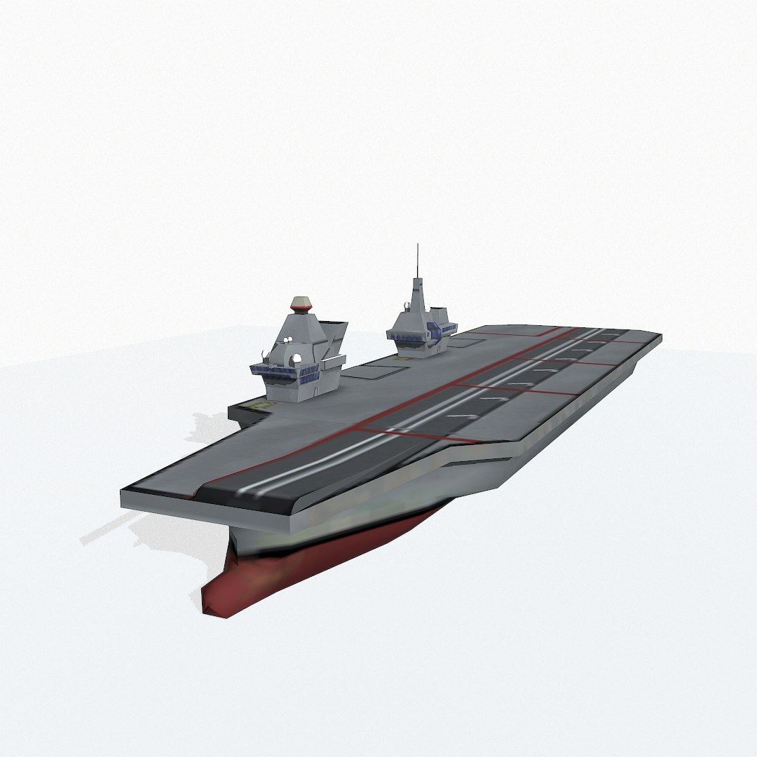 3d Queen Elizabeth Class Carrier Aircraft Model