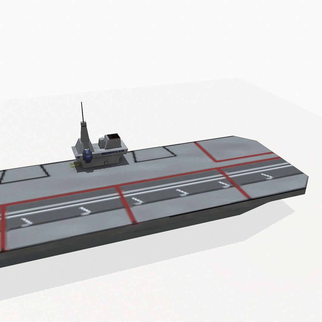 3d Queen Elizabeth Class Carrier Aircraft Model