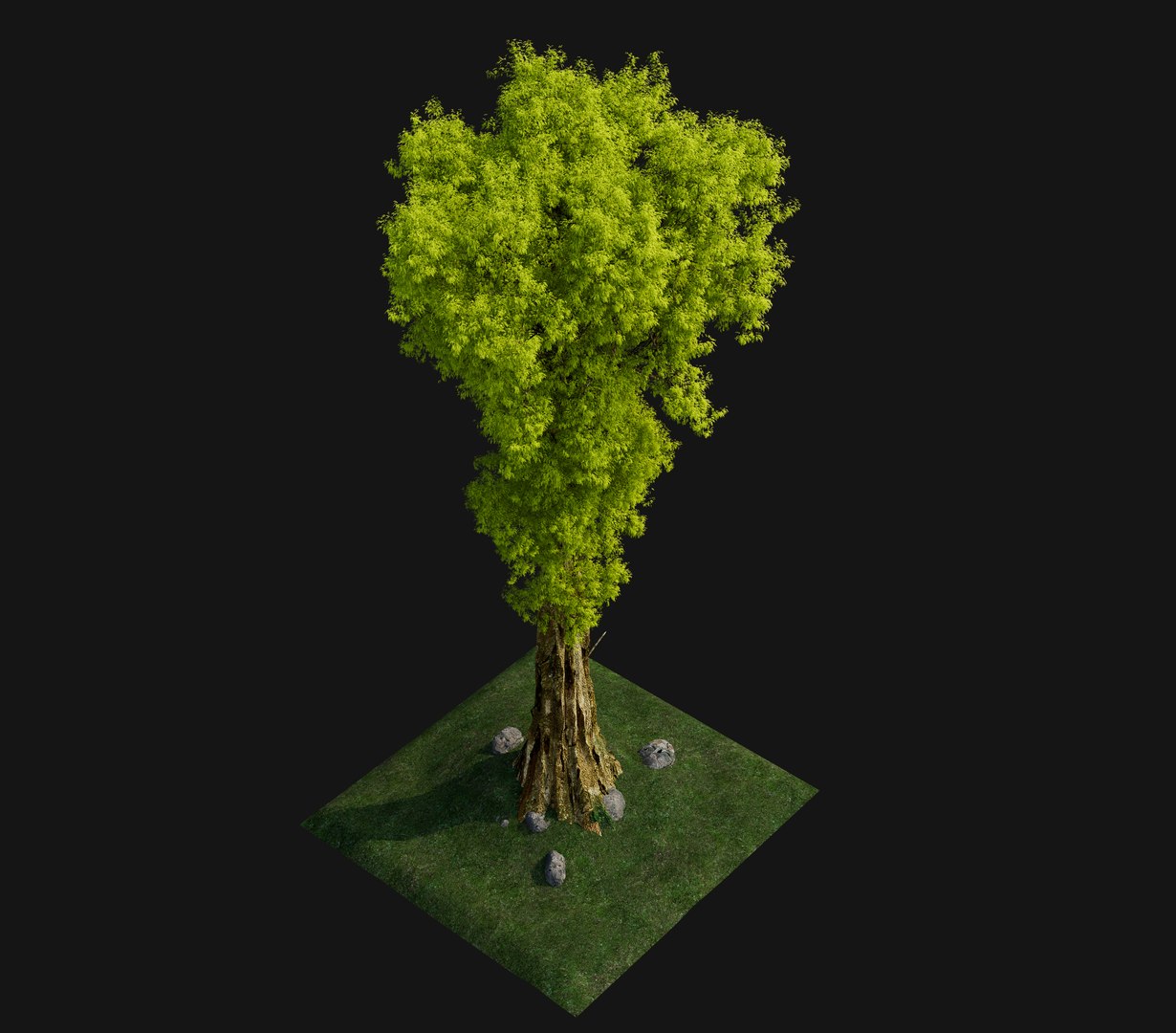 3D Fantasy Long Tree - TurboSquid 1969653