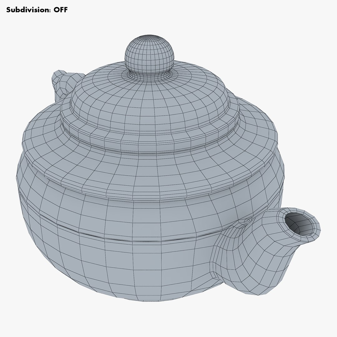 Clay Teapot 350ml M 1 Model - TurboSquid 2106011