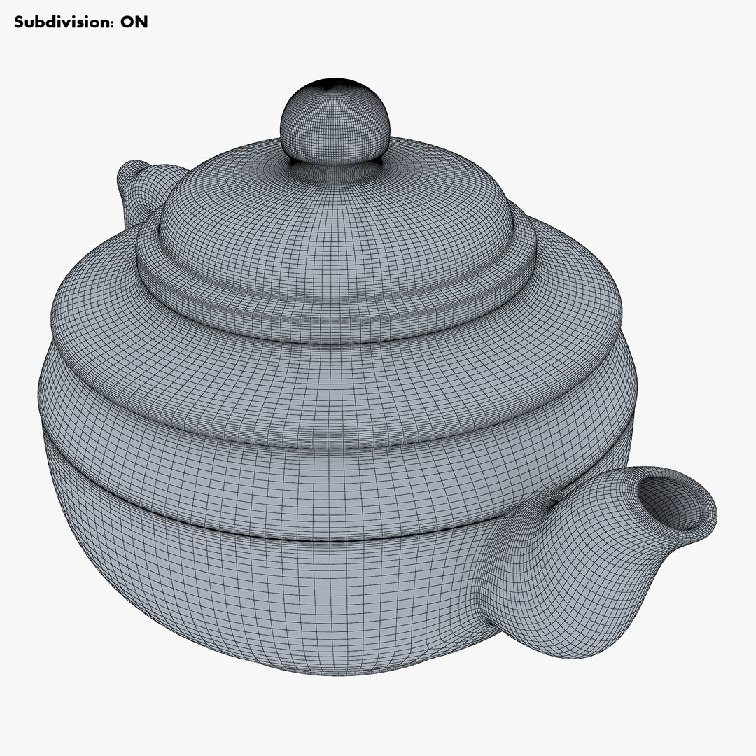 Clay Teapot 350ml M 1 Model - TurboSquid 2106011