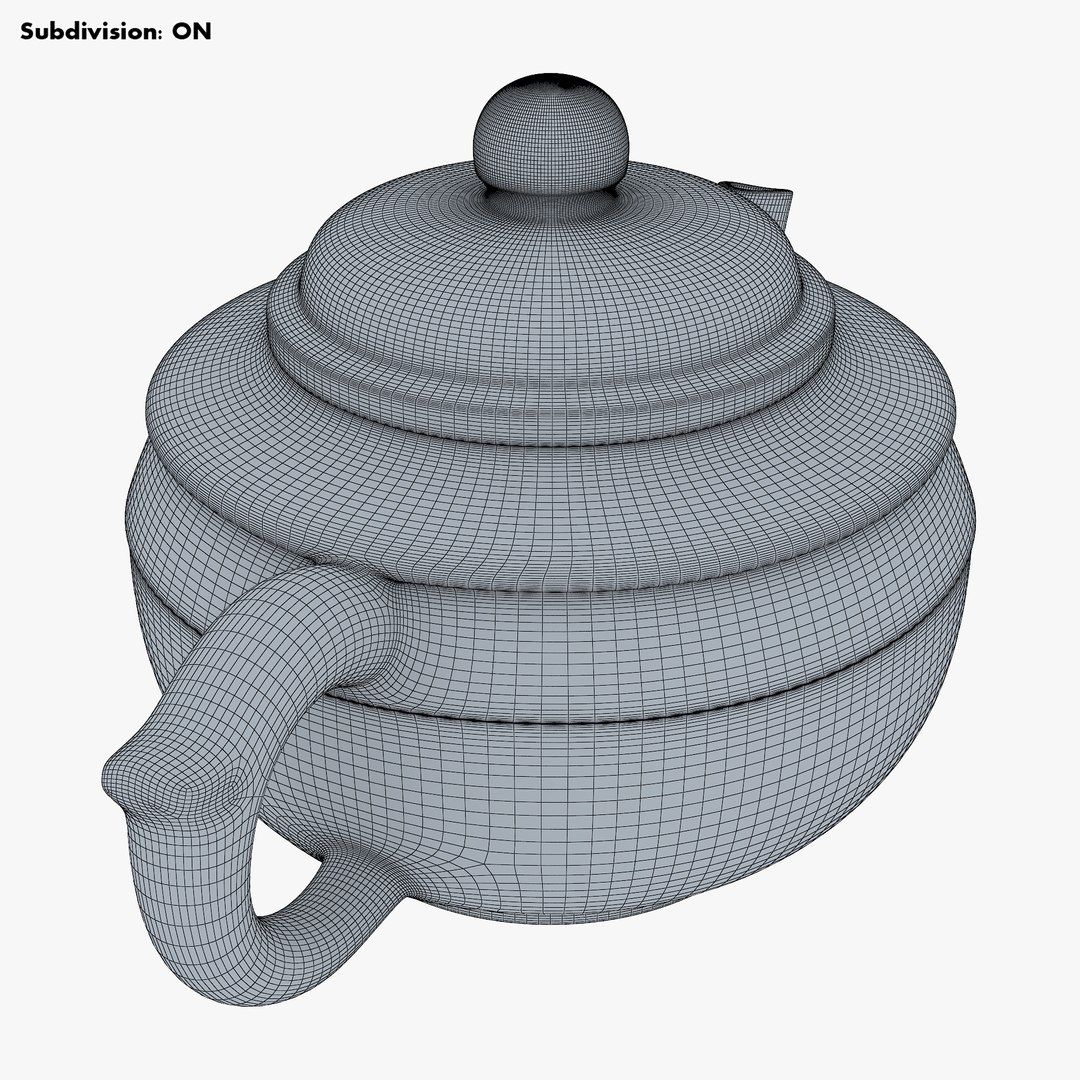 Clay Teapot 350ml M 1 Model - TurboSquid 2106011