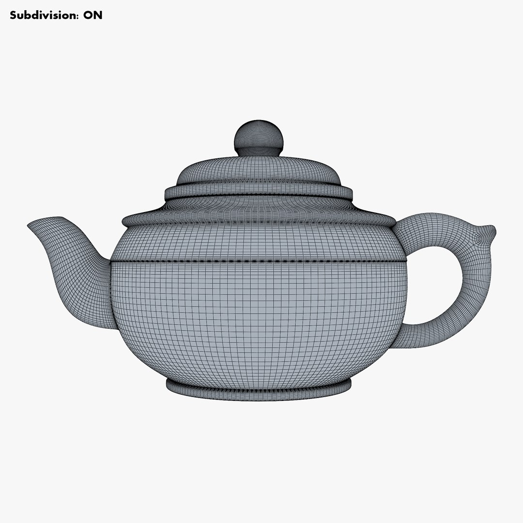 Clay Teapot 350ml M 1 Model - TurboSquid 2106011