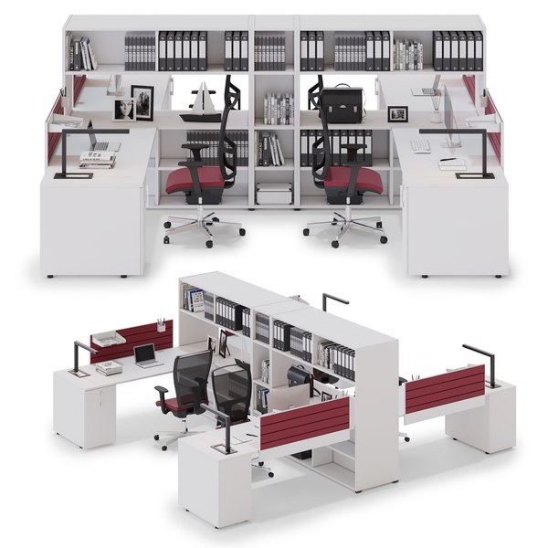 Office workspace las 3D model - TurboSquid 1444570