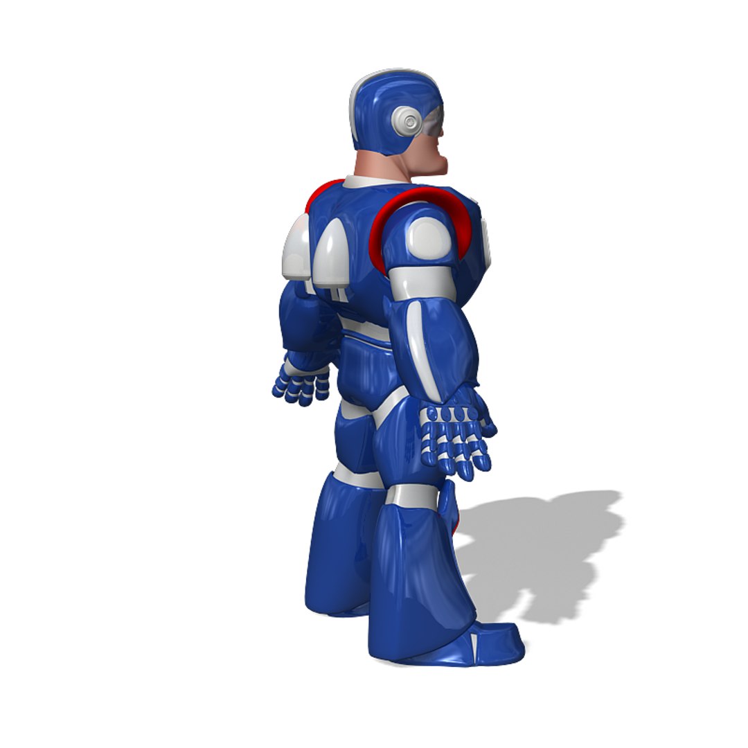3d Space Hero Cartoon