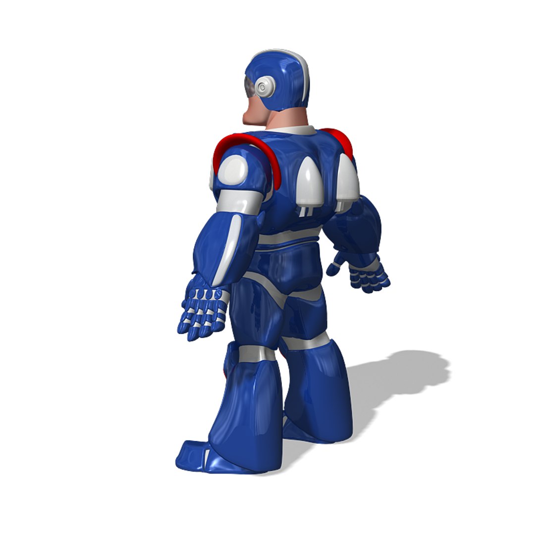 3d Space Hero Cartoon