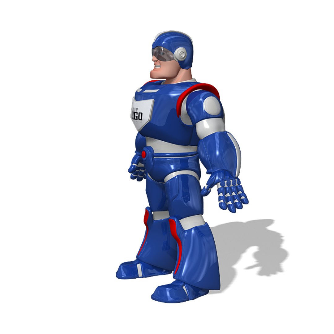 3d Space Hero Cartoon