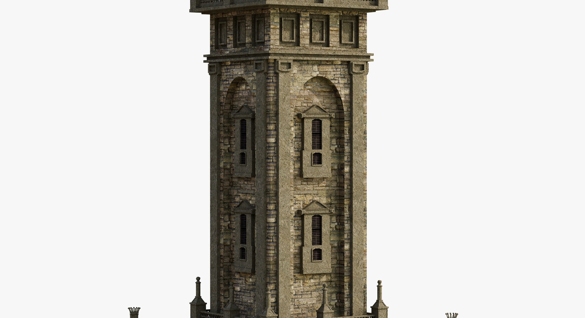 3D Fantasy Big Tower - TurboSquid 1913897