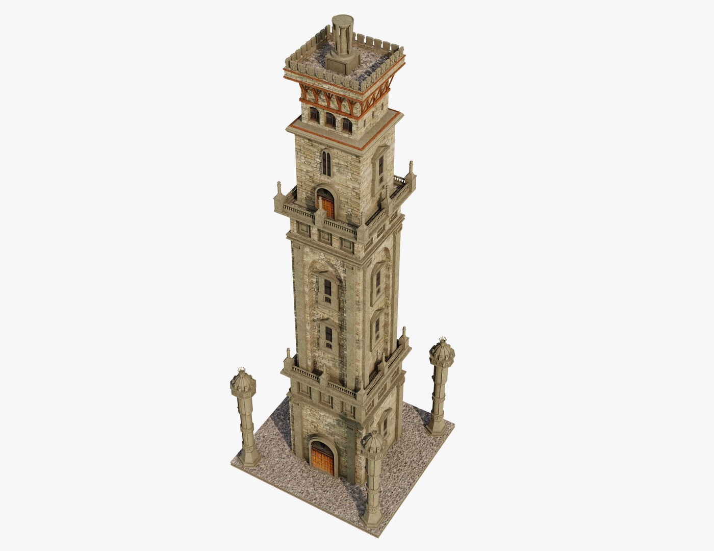 3D Fantasy Big Tower - TurboSquid 1913897