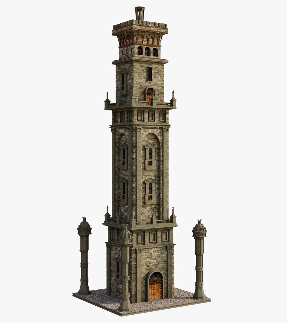 3D Fantasy Big Tower - TurboSquid 1913897