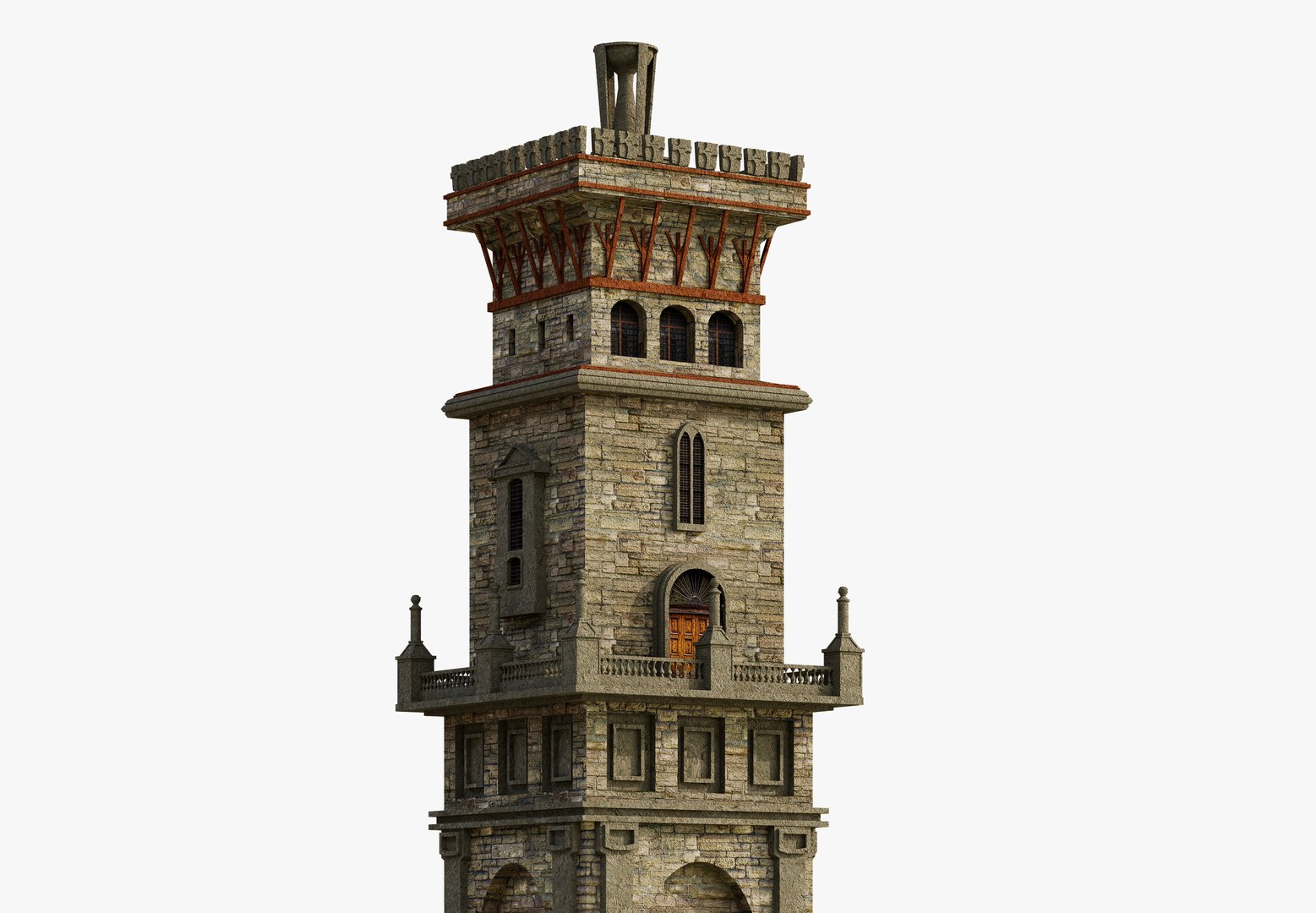 3D Fantasy Big Tower - TurboSquid 1913897