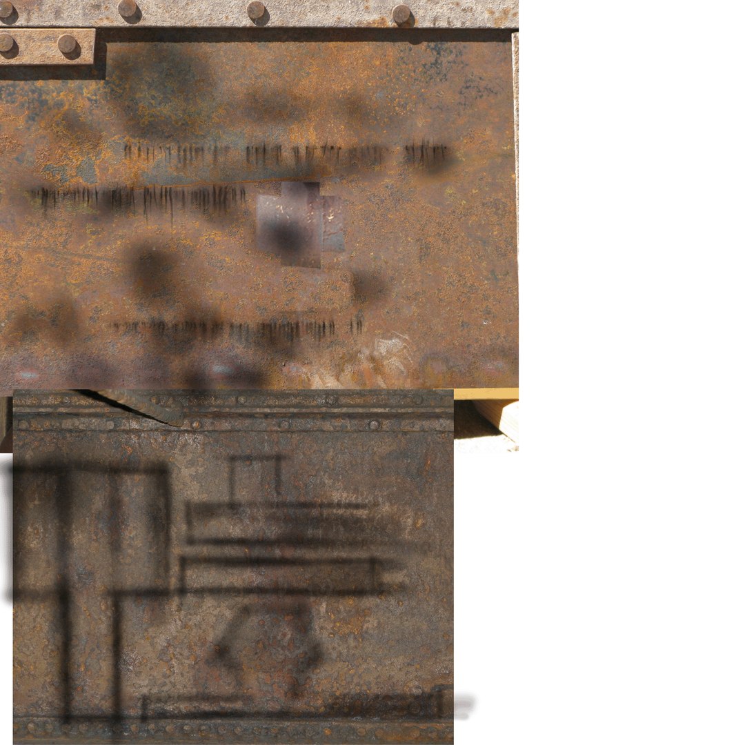 Rusty Control Towers 3d Model