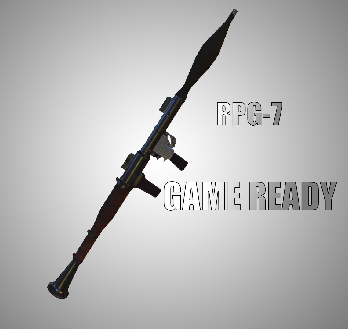 3D Ready Rpg-7 Games - Model - TurboSquid 1166852