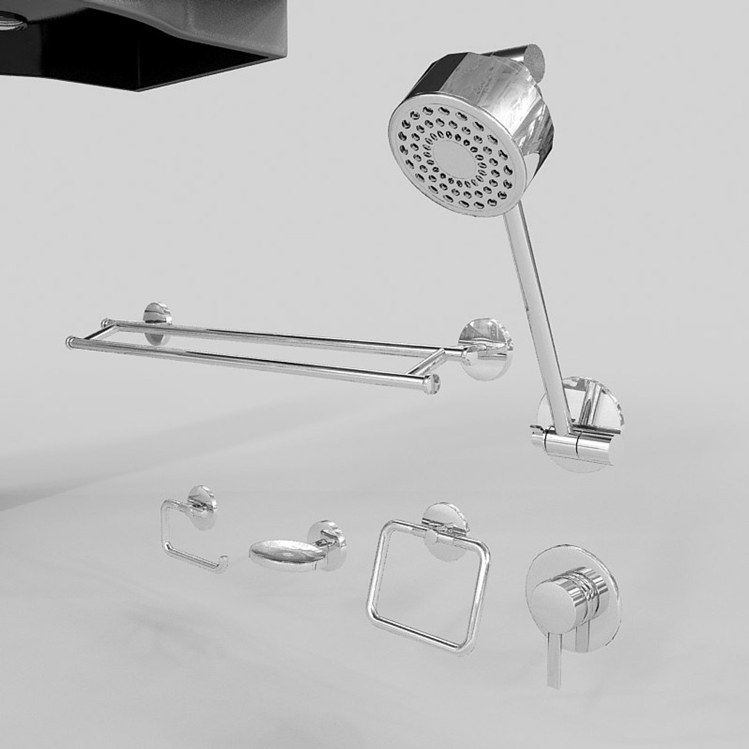 Bathroom Set Caroma Liano 3d Model