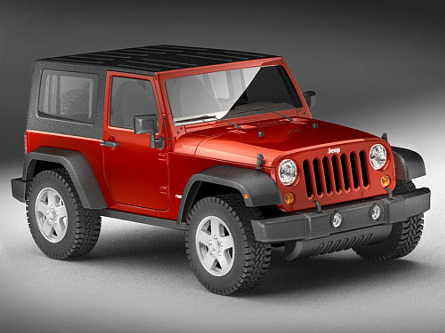 Jeep Wrangler Rubicon 3d Max