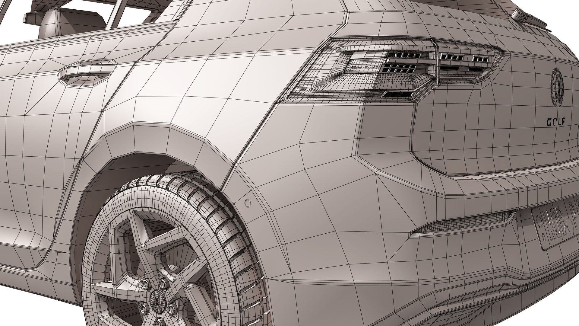3D Volkswagen Car Model - TurboSquid 1472246
