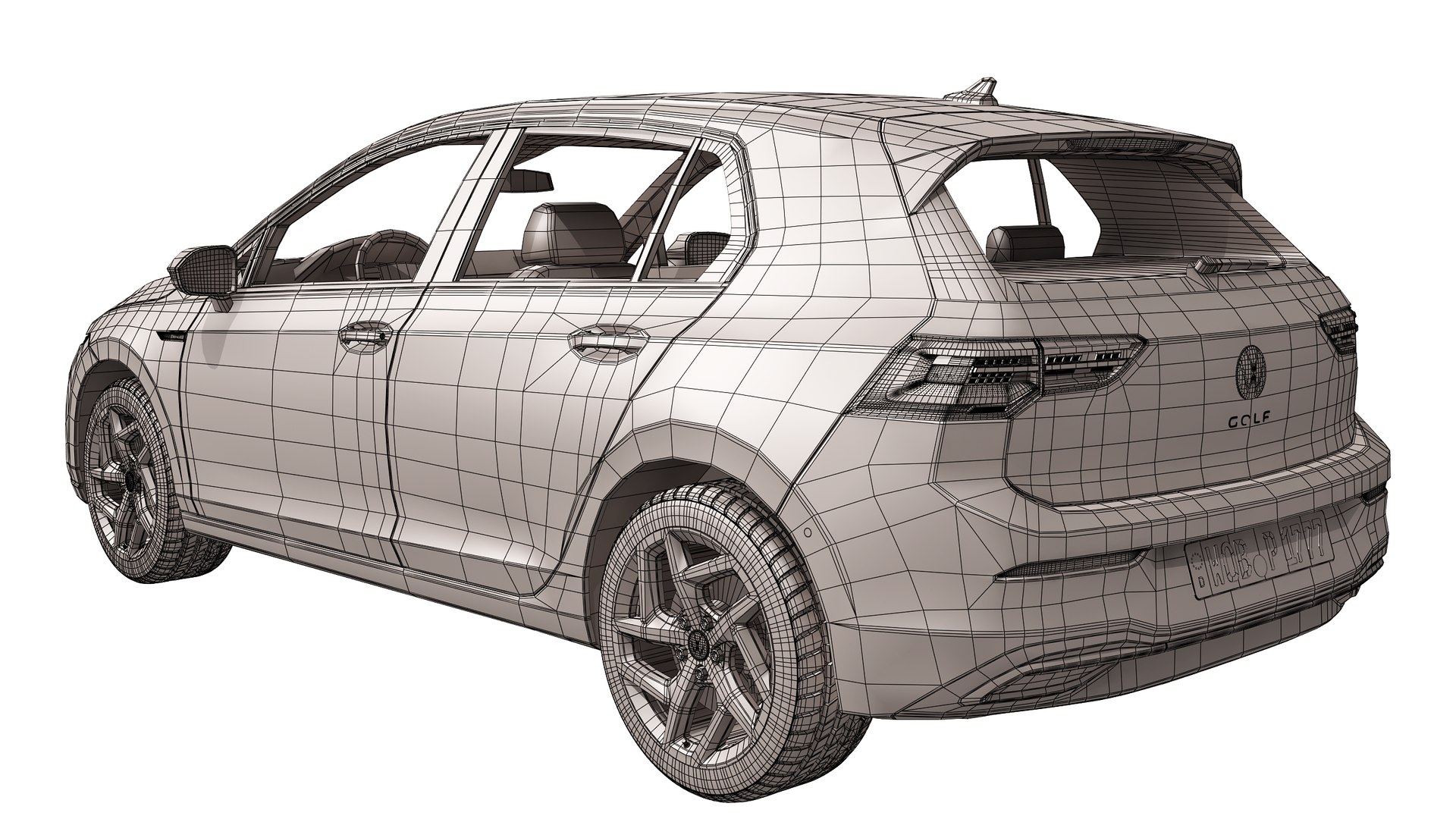 3D Volkswagen Car Model - TurboSquid 1472246