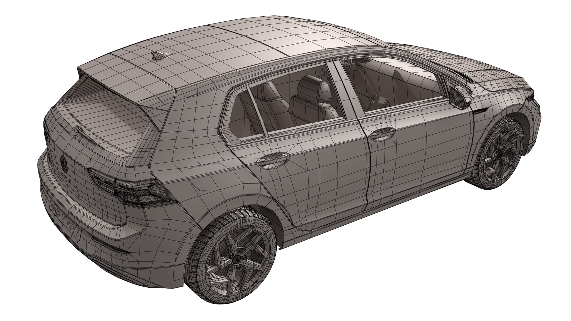 3D Volkswagen Car Model - TurboSquid 1472246