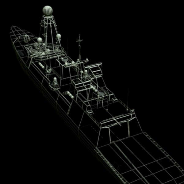 3d royal navy type45 destroyer model