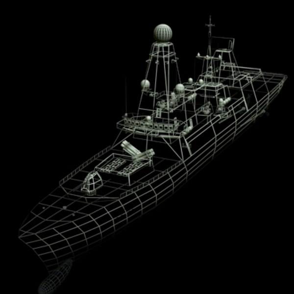 3d royal navy type45 destroyer model