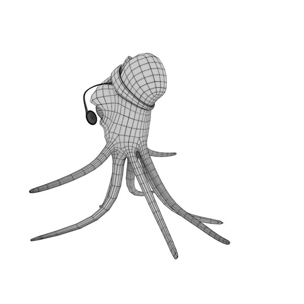 maya dentist octopus animation