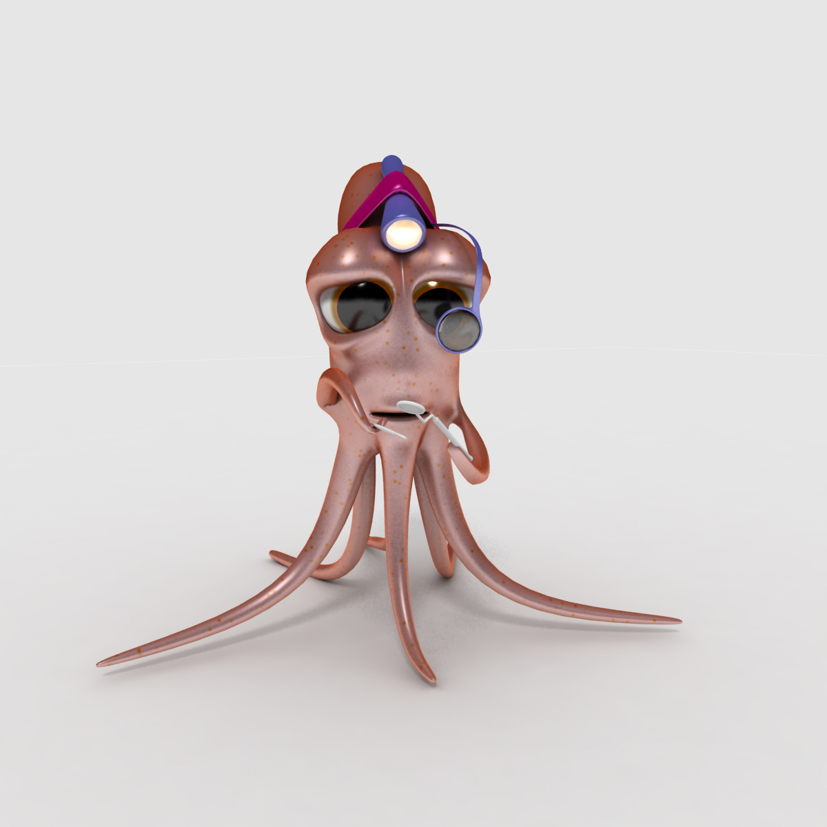 maya dentist octopus animation
