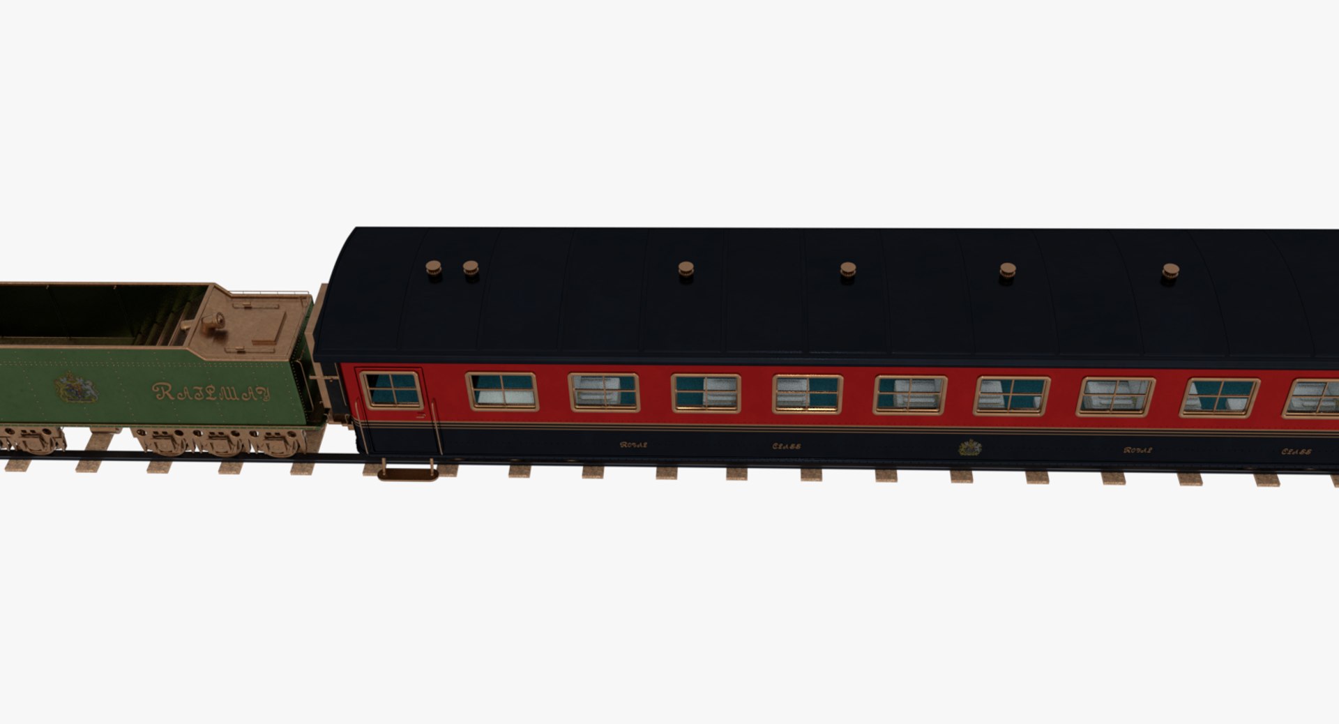 Steam Train Model - TurboSquid 1335544